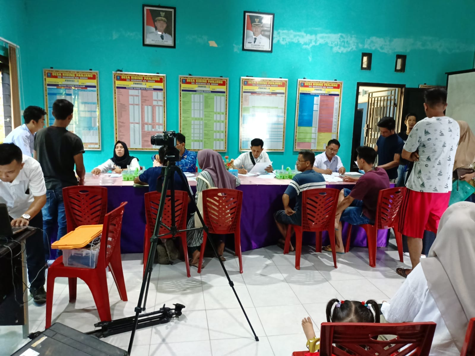 Jemput Bola layanan Adminduk di Desa Riding Panjang Kec. Merawang